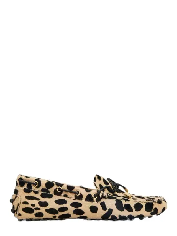 TOD'S Pony-effect Leather Loafers - Neutrals