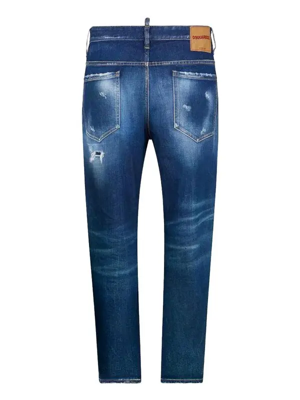 Dsquared2 Distressed Stonewashed Jeans - Blue