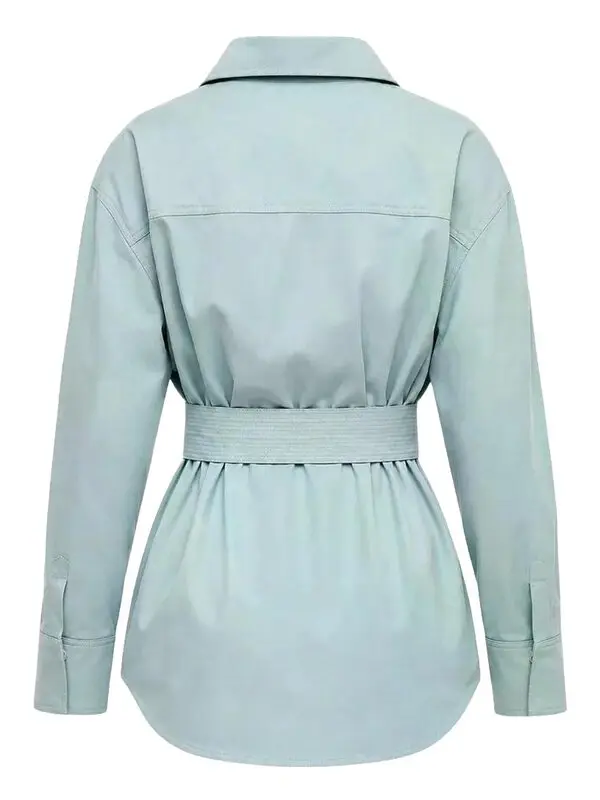 SUPER BLOND Belted Shirt - Blue