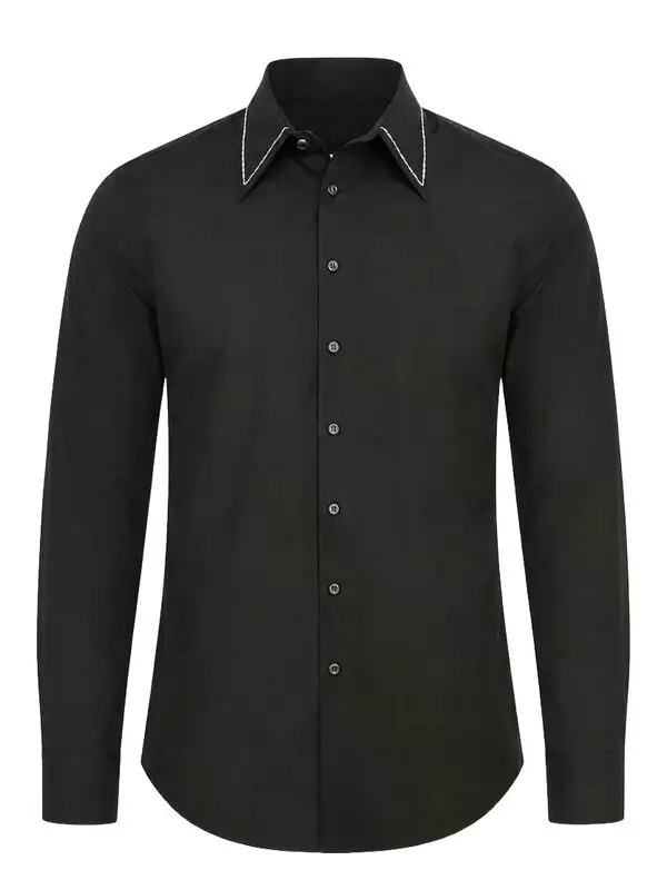Dsquared2 Contrast-stitch Shirt - Black