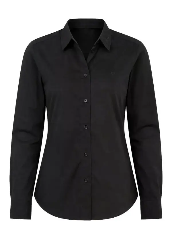 DIESEL® Embroidered Collar Shirt - Black