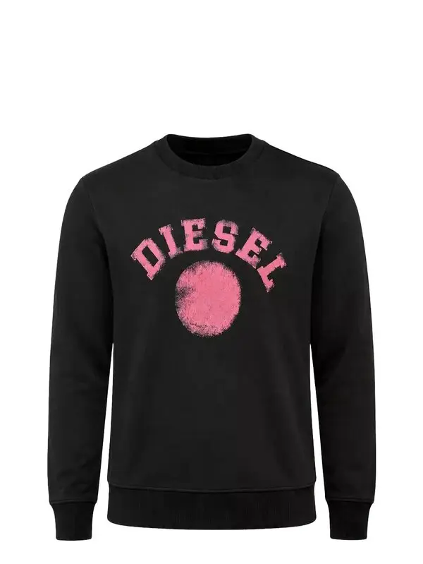 DIESEL® Logo Print Sweatshirt - Black