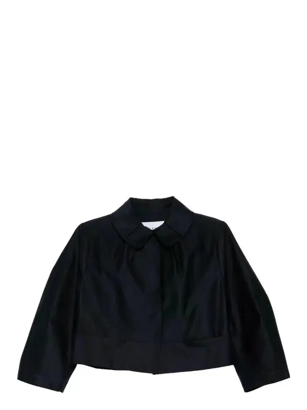 Dice Kayek Structured Cotton Jacket - Blue