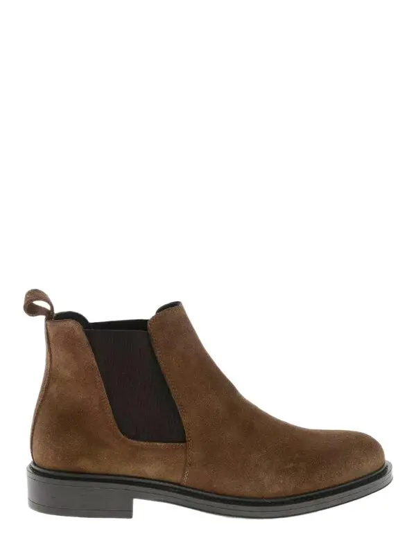 AMEDEO TESTONI Suede Chelsea Boots - Brown