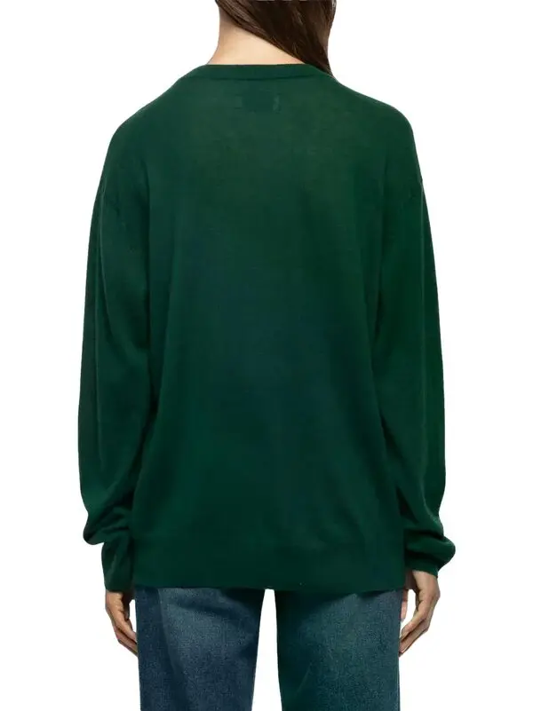 Zadig&Voltaire Swyna Cashmere Sweater With Logo Embellishment - Green