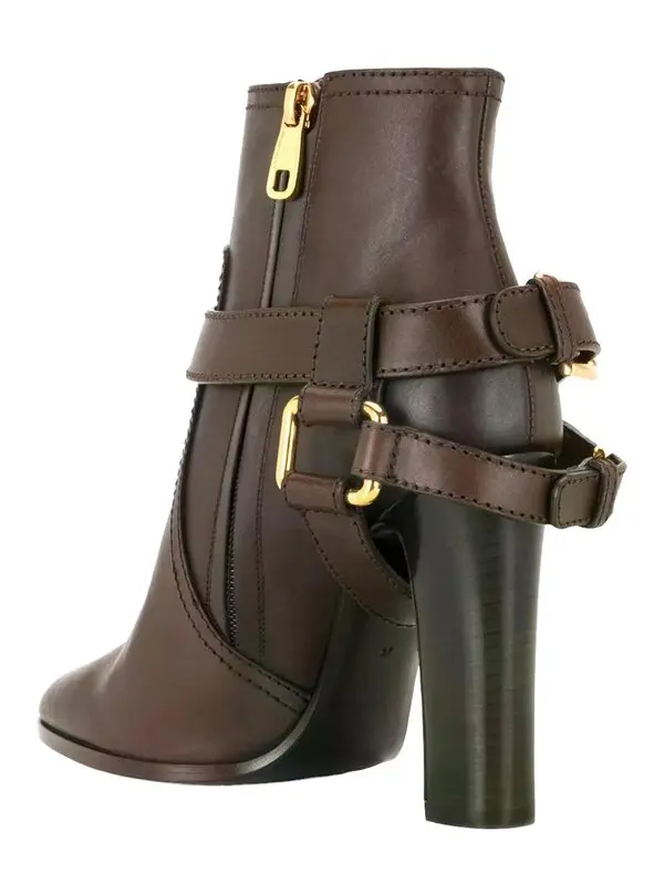 Dolce & Gabbana Buckled Ankle Booties - Brown