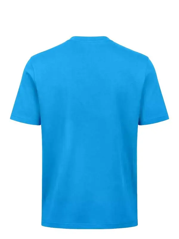 Tommy Hilfiger Logo-embroidered Cotton T-shirt - Blue