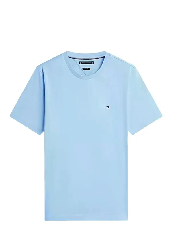 Tommy Hilfiger Logo-embroidery Regular-fit T-shirt - Blue