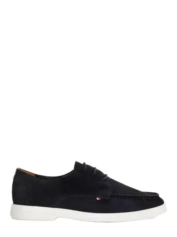 Tommy Hilfiger Suede Moc Toe Derby Shoes - Blue