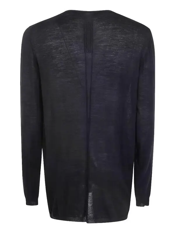 Rick Owens V-neck Wool Sweater - Black