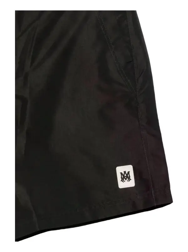 Amiri Logo Patch Swim Shorts - Black