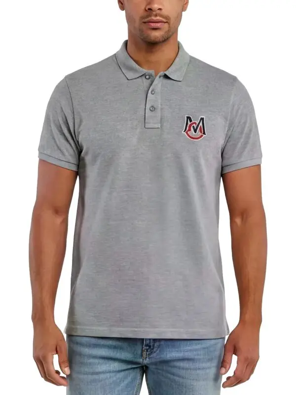 Moncler Logo-detail Polo Shirt - Grey