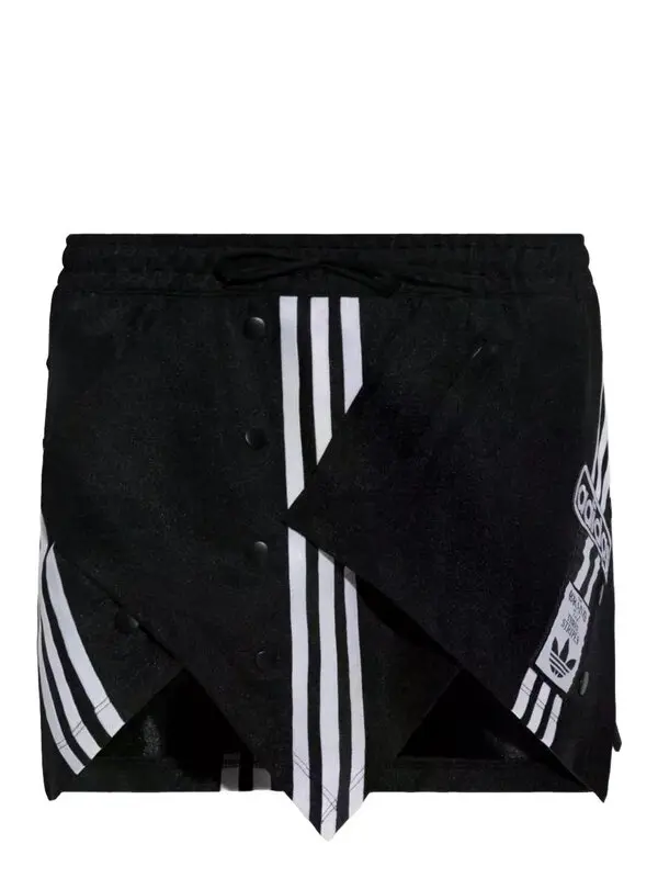 Adidas Three Stripes Logo Patch Mini Skirt - Black