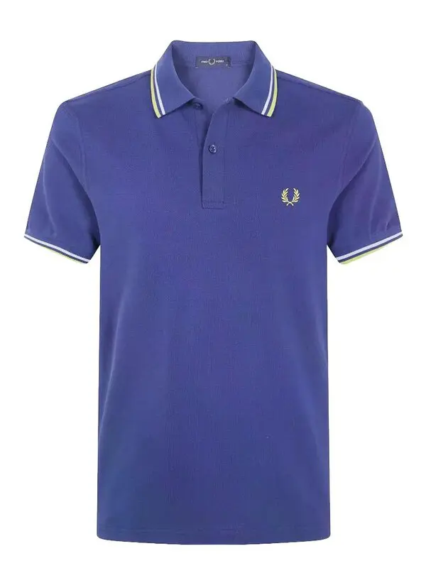 Fred Perry Cotton Polo Shirt - Blue