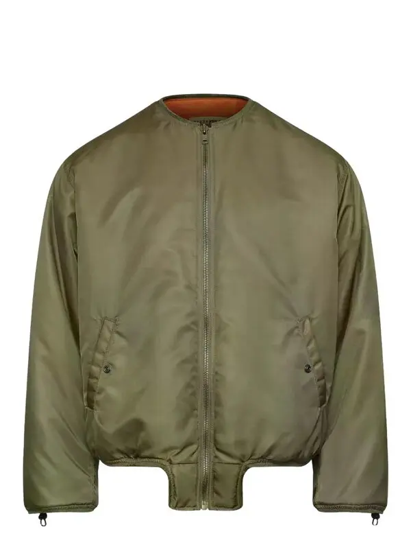 MAISON MARGIELA Nylon Zip-up Jacket - Green