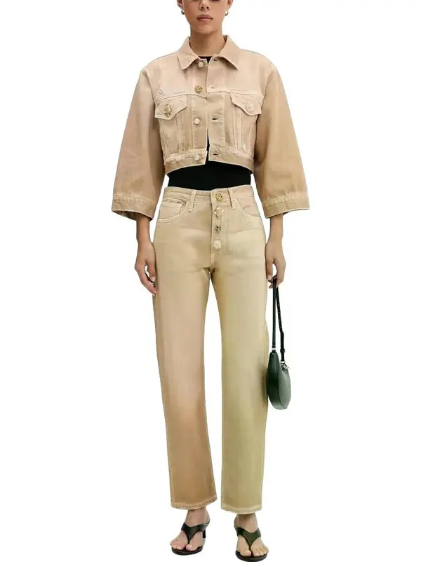 VICOLO Regular-fit Embellished Jeans - Neutrals