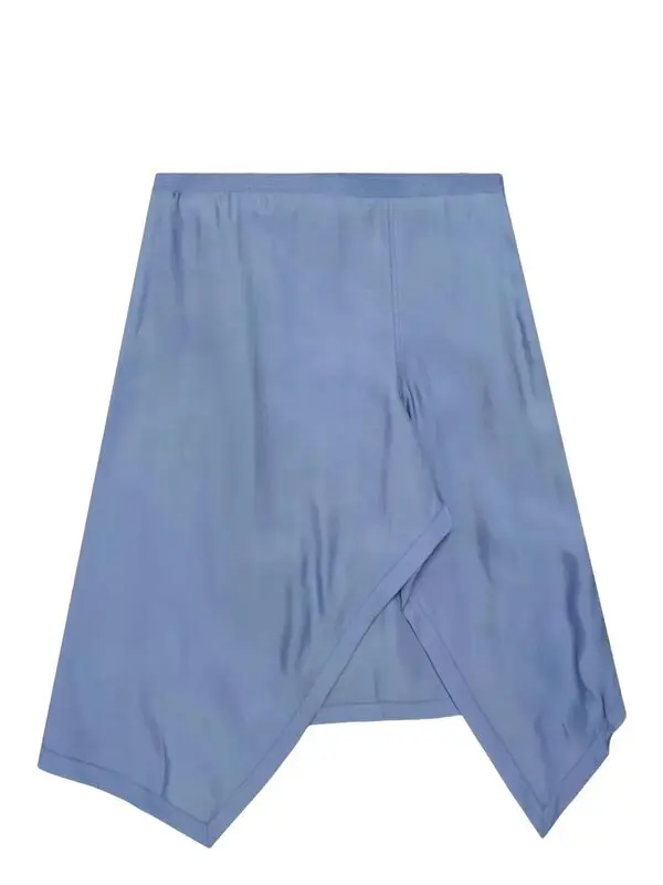 LEMAIRE Asymmetric Hem Mini Skirt - Blue
