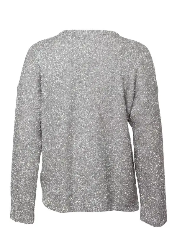 Off-White Knitted Pullover - Grey