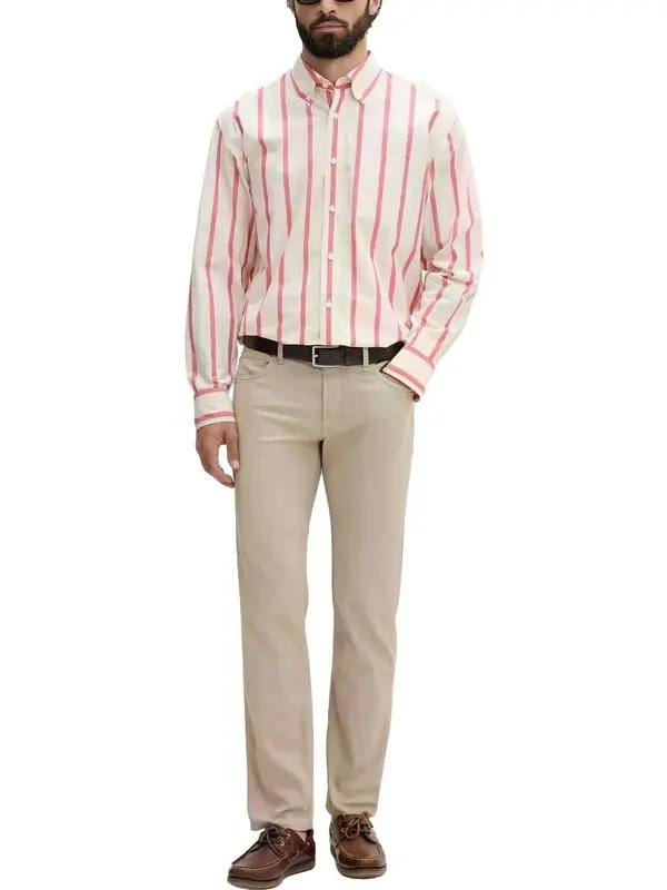 Gant Vertical-stripe Button-down Shirt - Neutrals