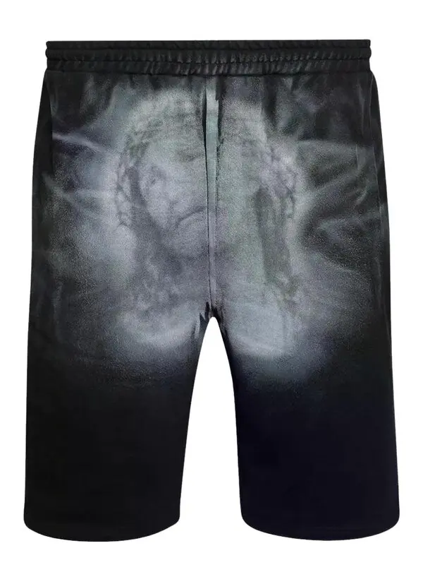 LA MASKARADE Miami Graphic Print Shorts - Black