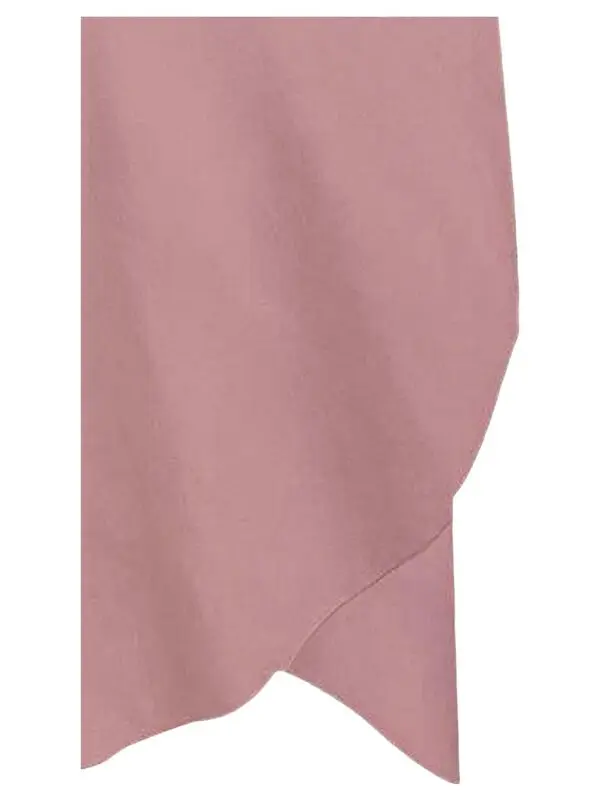 PETER COHEN Wrap Design Dress With V-neck And Cap Sleeves - Pink