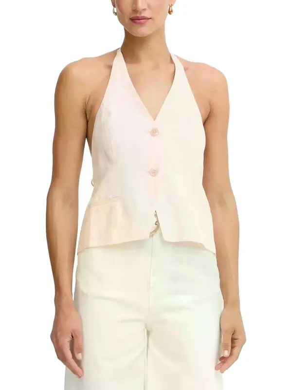 TWINSET Halterneck Waistcoat - Pink