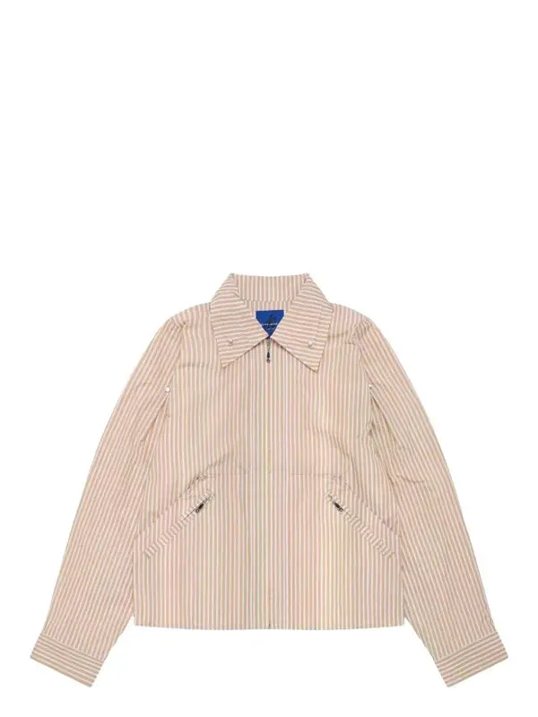 Asics Striped Zip-up Jacket - Neutrals