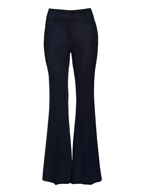 Gabriela Hearst Rhein Mid-rise Flared Trousers - Blue