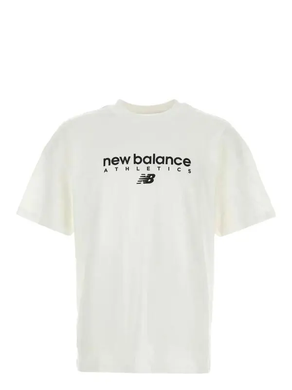 NEW BALANCE Trackside Cotton T-shirt - White