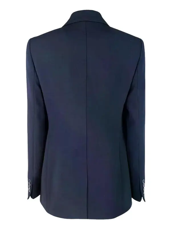 Max Mara Single-breasted Notched-lapels Blazer - Blue