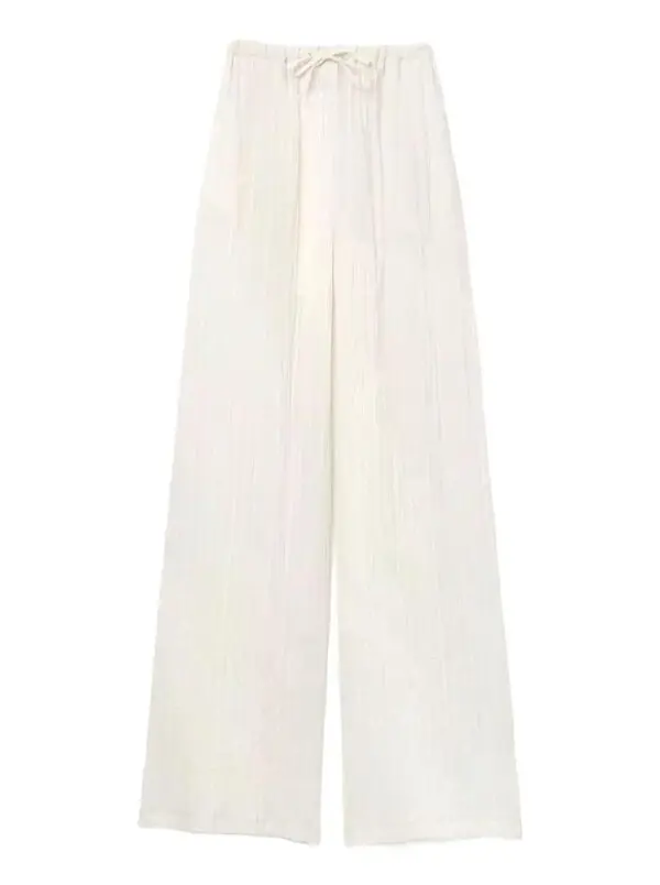 Séfr Daphne Textured Finish Trousers - White