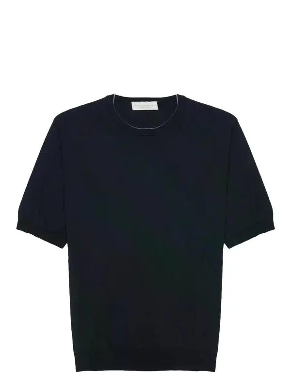 LUIGI GENTILE Short-sleeve Crew-neck T-shirt - Blue