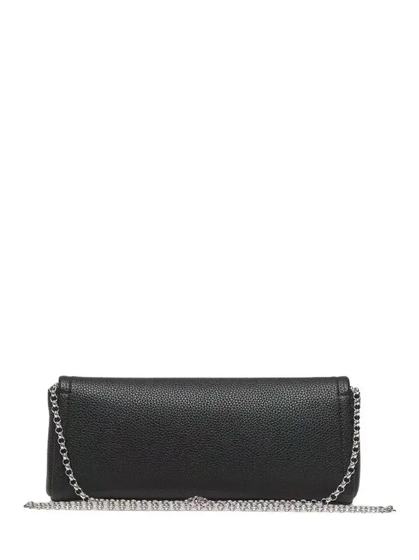Calvin Klein Plaque Chain Strap Clutch Bag - Black