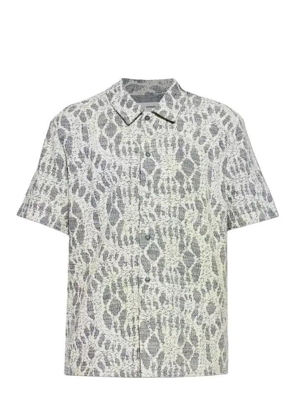 SAMSOE SAMSOE Sakvist Snake-print Shirt - Neutrals
