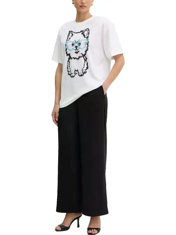 TWINSET Graphic Print T-shirt - White