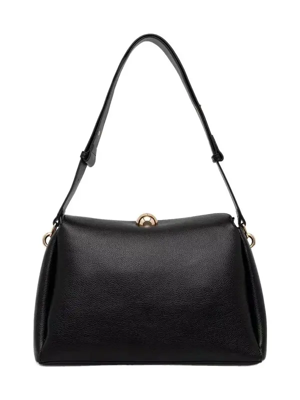 TWINSET Pebbled-texture Shoulder Bag - Black