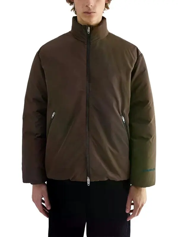 JIL SANDER Zip-up Long Sleeve Jacket - Brown
