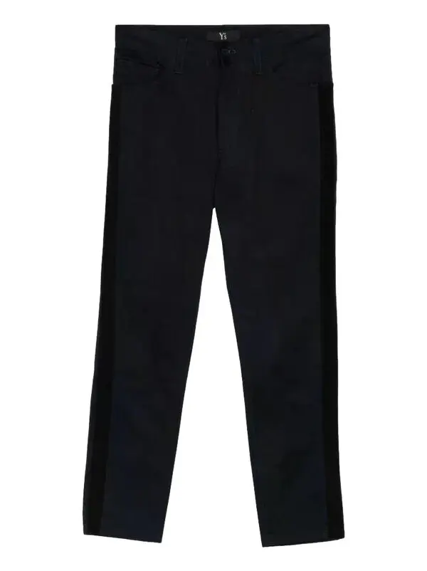 Y’s Side-stripe Tailored Trousers - Blue