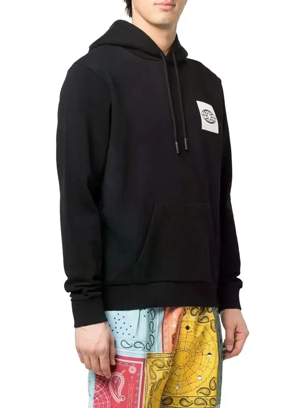 COUNTY OF MILAN Cotton Logo Hoodie - Black
