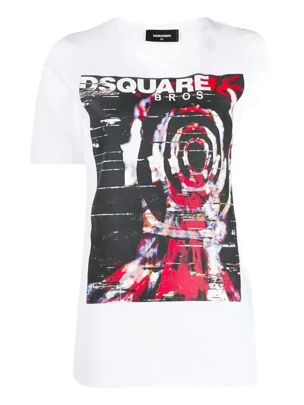 Dsquared2 Graphic Print T-shirt - White