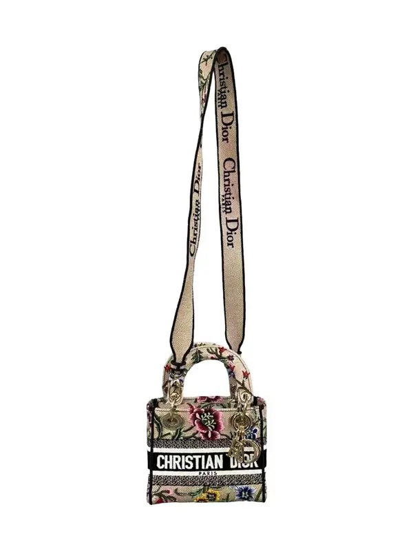 Dior Mini Lady D-lite Satchel - Neutrals