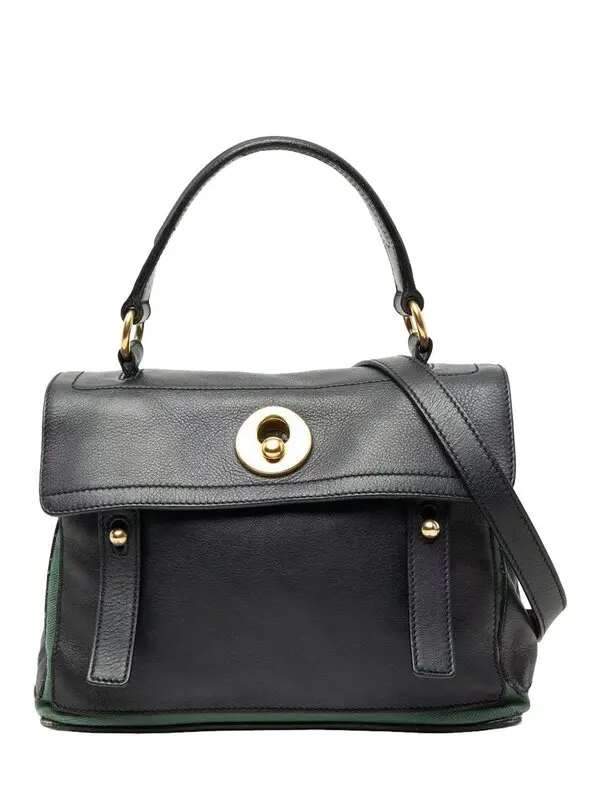 Saint Laurent Leather Muse Two Satchel - Black