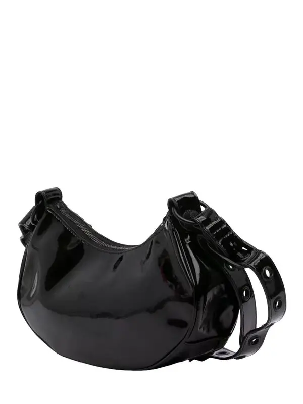 Balenciaga 2010 Patent Leather Crossbody Bag - Black