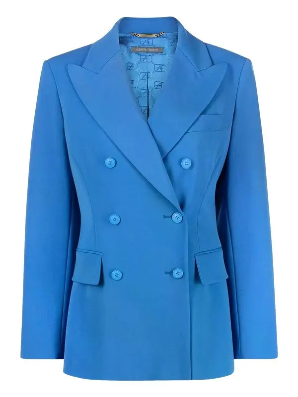 Alberta Ferretti Double-breasted Blazer - Blue