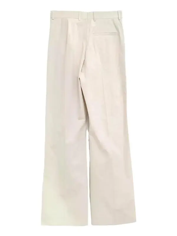 Acne Studios Wide-leg Pressed-crease Trousers - Neutrals