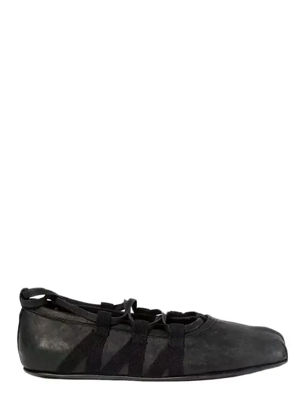 ANN DEMEULEMEESTER Lace-up Ballet Flats - Black