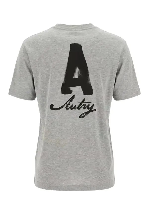 AUTRY Logo-print T-shirt - Grey