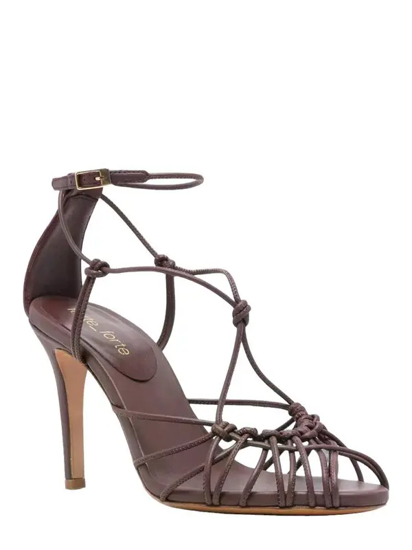 FORTE_FORTE Knotted Buckle-fastening Sandals - Brown