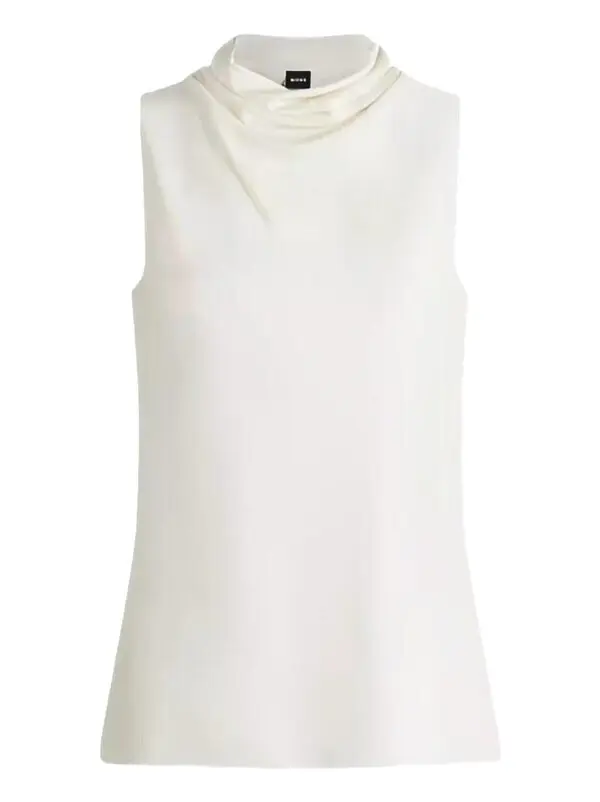 BOSS Cowl Neck Sleeveless Top - Neutrals