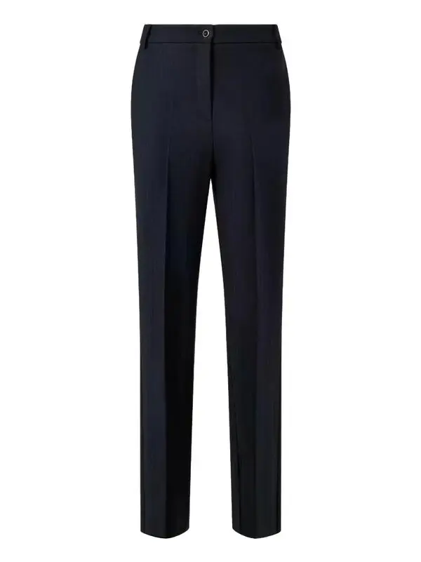 Pinko Stretch Wool-blend Cigarette Trousers - Blue
